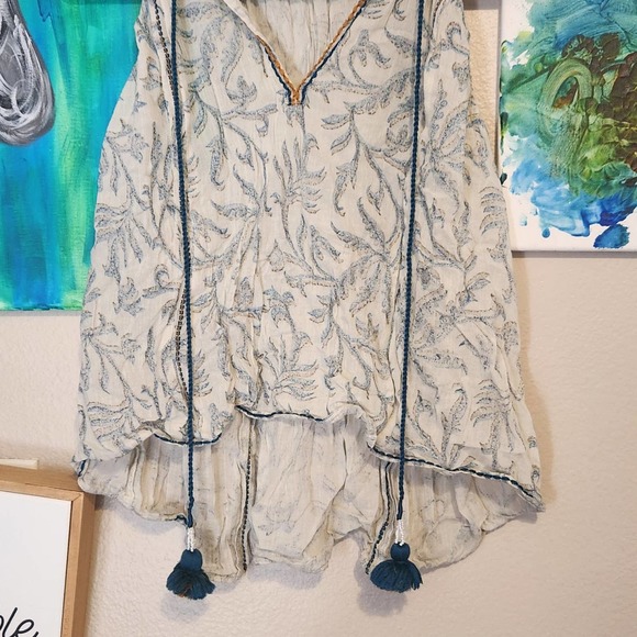 Love Stitch | Tops | Shirt Blouse Love Stitch Small Boho Bohemian Tank ...